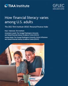 The TIAA Institute-GFLEC Personal Finance Index (P-Fin Index) | Global ...